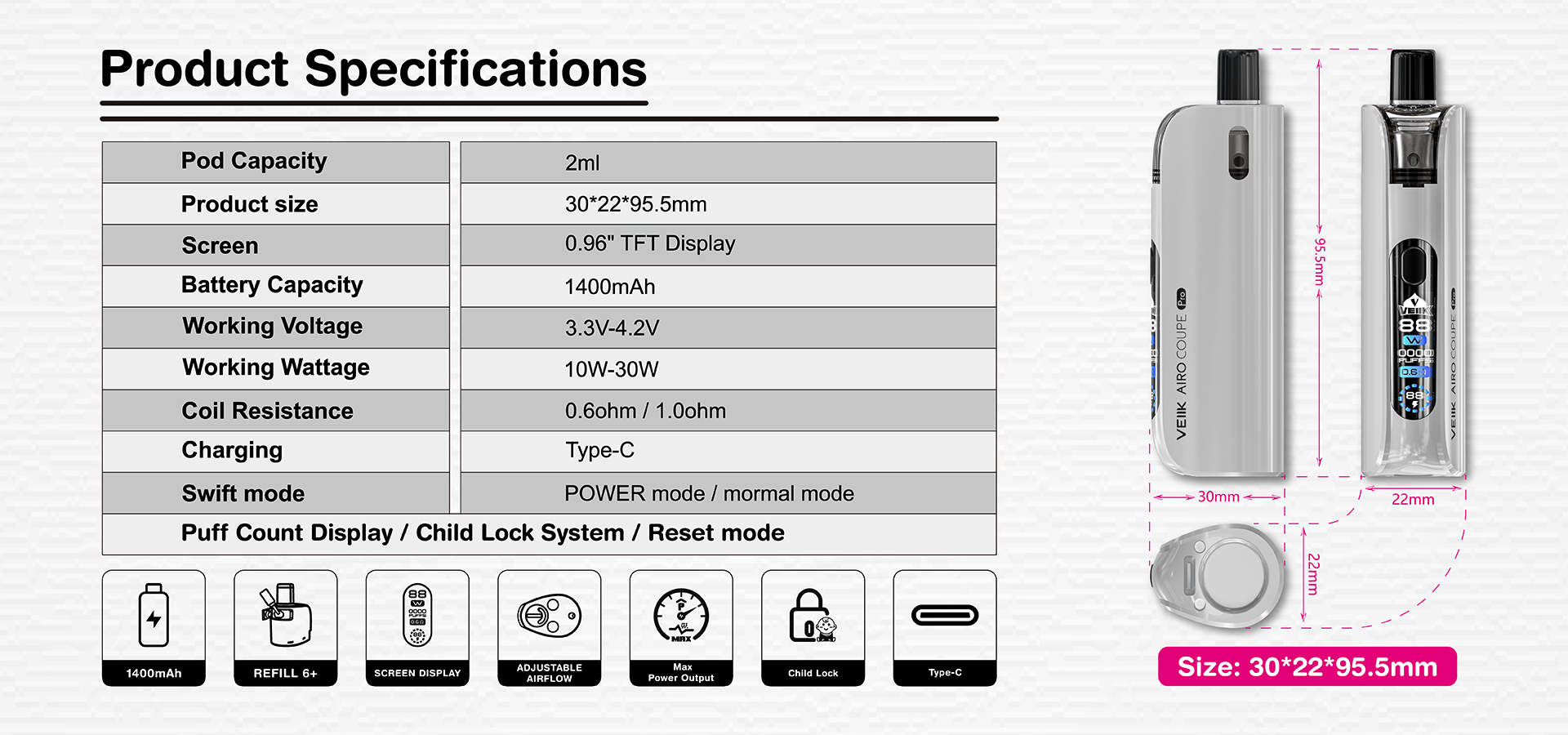 AIRO COUPE PRO – VEIIK