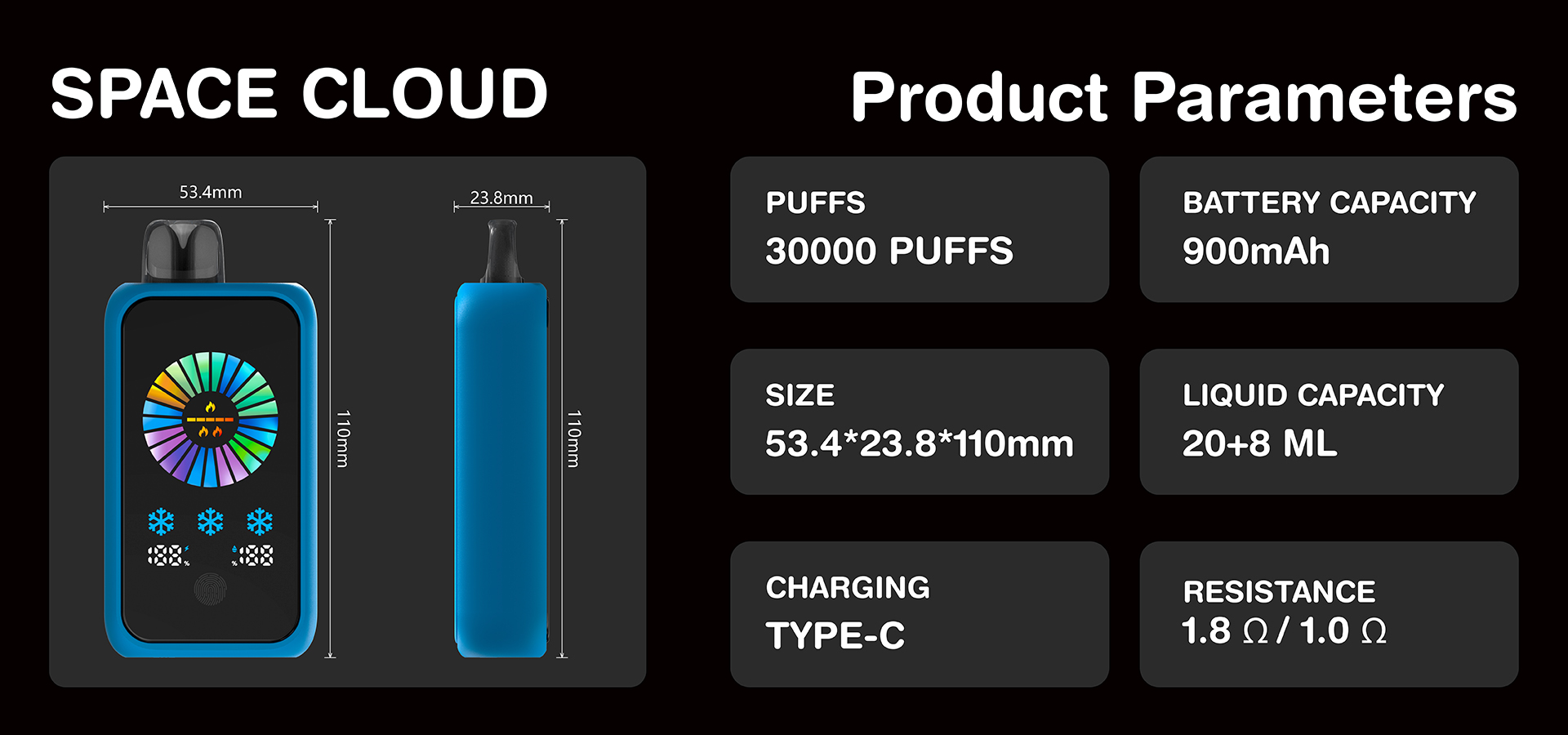 VEIIK Space Cloud 30000 Puffs - VEIIK